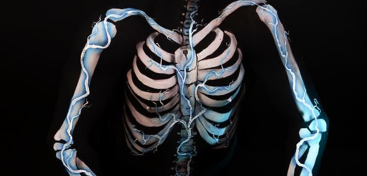 Scary body paint from Allison Chase