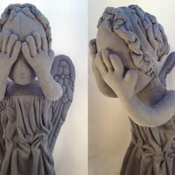 Adorably evil Weeping Angel poppet
