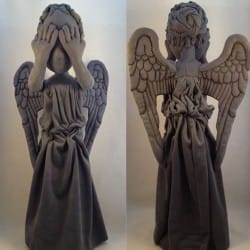 Adorably evil Weeping Angel poppet