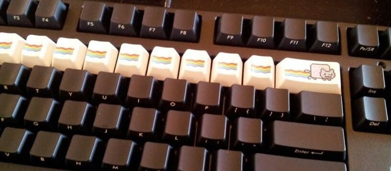 Nyan cat custom keyboard