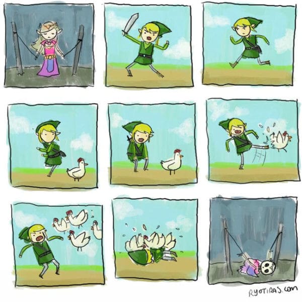 Link versus Chicken