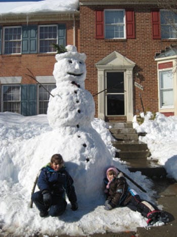Fire breathing snowman to tackle snowmageddon