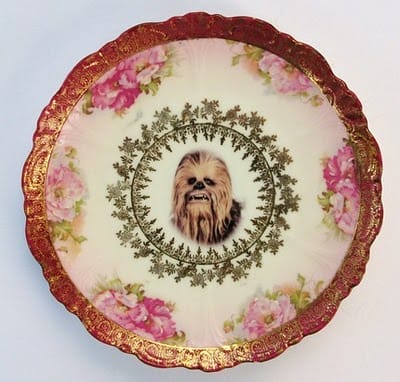 Insane Star Wars altered antique plates