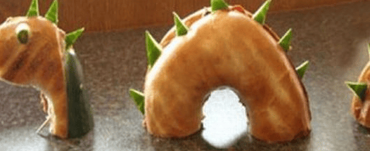 Four funny food monsters!