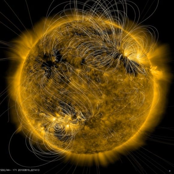 Magnetic map of the sun - amazing image
