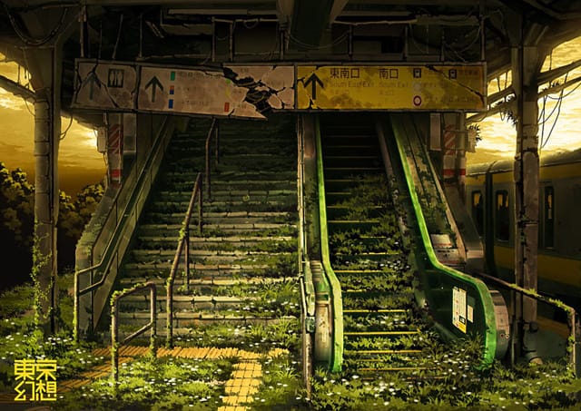 Post Apocalyptic Tokyo illustrations
