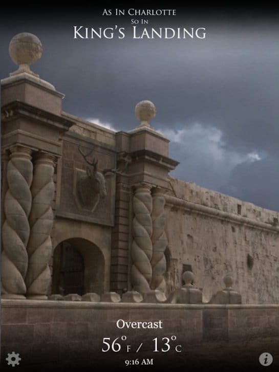 The official Game of Thrones app