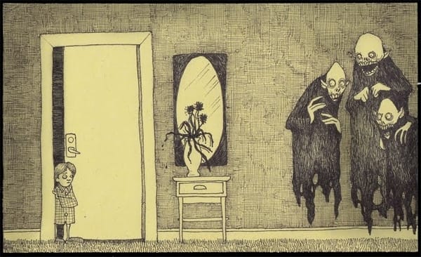 Amazing, scary, wonderful monster illustrations... on post-it notes!