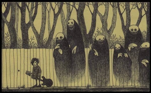 Amazing, scary, wonderful monster illustrations... on post-it notes!