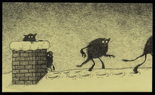 Amazing, scary, wonderful monster illustrations... on post-it notes!