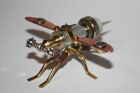 Anthrobots: Steampunk insects built from bullets