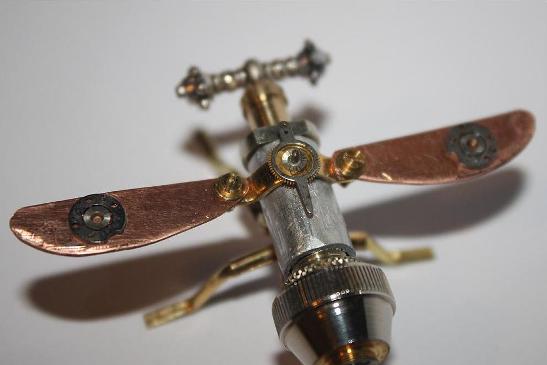Anthrobots: Steampunk insects built from bullets