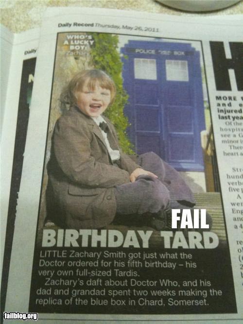 The Daily Record's Doctor Who fail - Tardis or Turd?