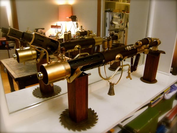Steampunk sub-machine gun