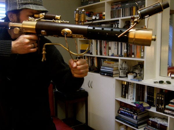 Steampunk sub-machine gun
