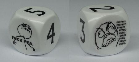 Impressive custom dice