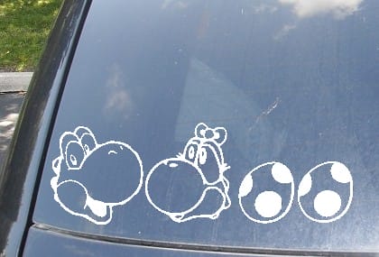 Geek car stickers