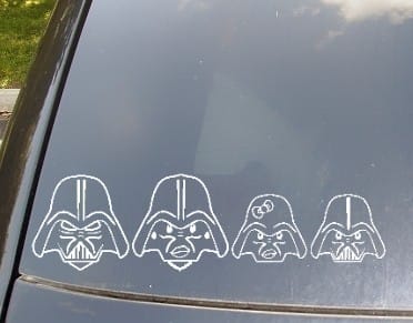 Geek car stickers