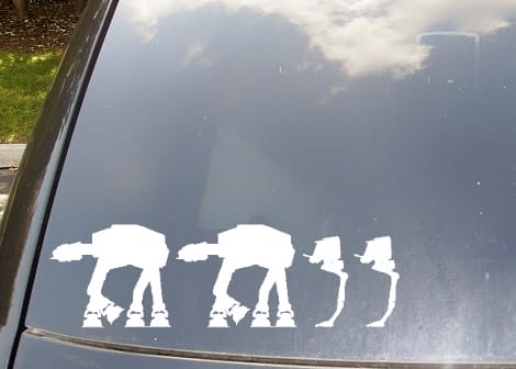 Geek car stickers