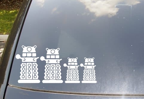 Geek car stickers