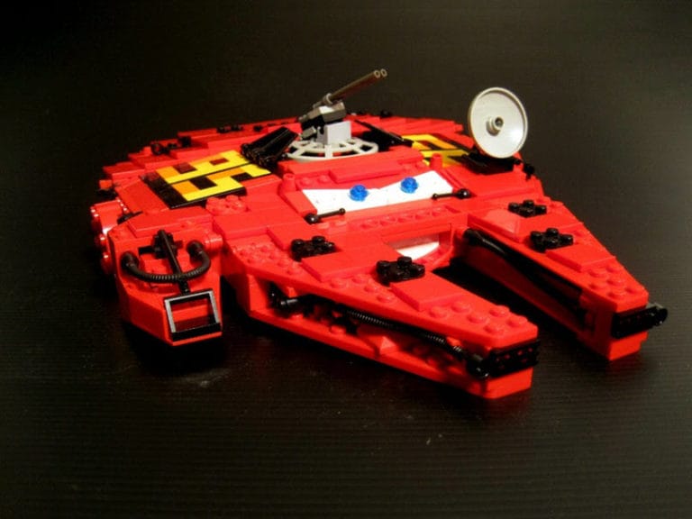 The Millennium Falcon in LEGO... no, the Lightning McFalcon in LEGO