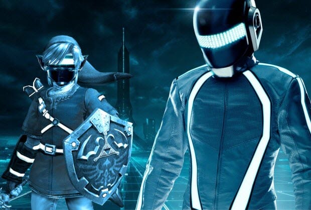 Link does Tron. The Zelda Daft Punk mashup.