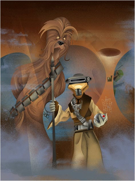 Dave Mott's charismatic Star Wars art