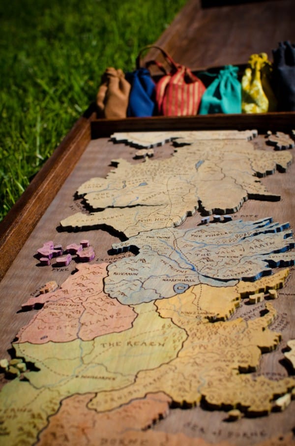 Super impressive Game of Thrones Risk board