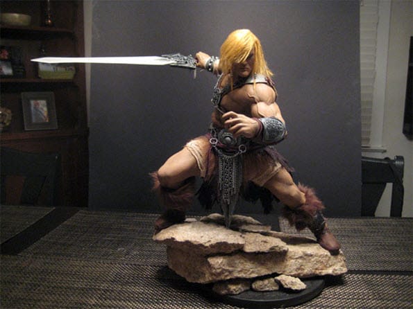 Incredible custom built He-Man sculpture