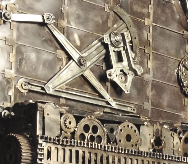 The 900 pound scrap metal Millennium Falcon