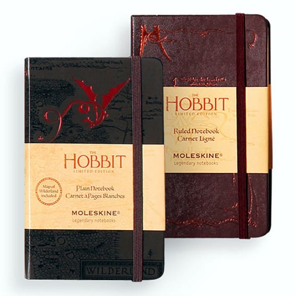 Limited edition Hobbit Moleskine notebooks