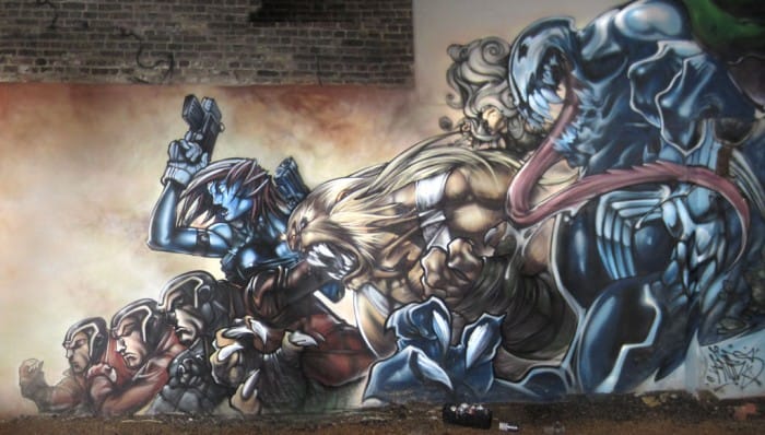 Ultimate Avengers mural