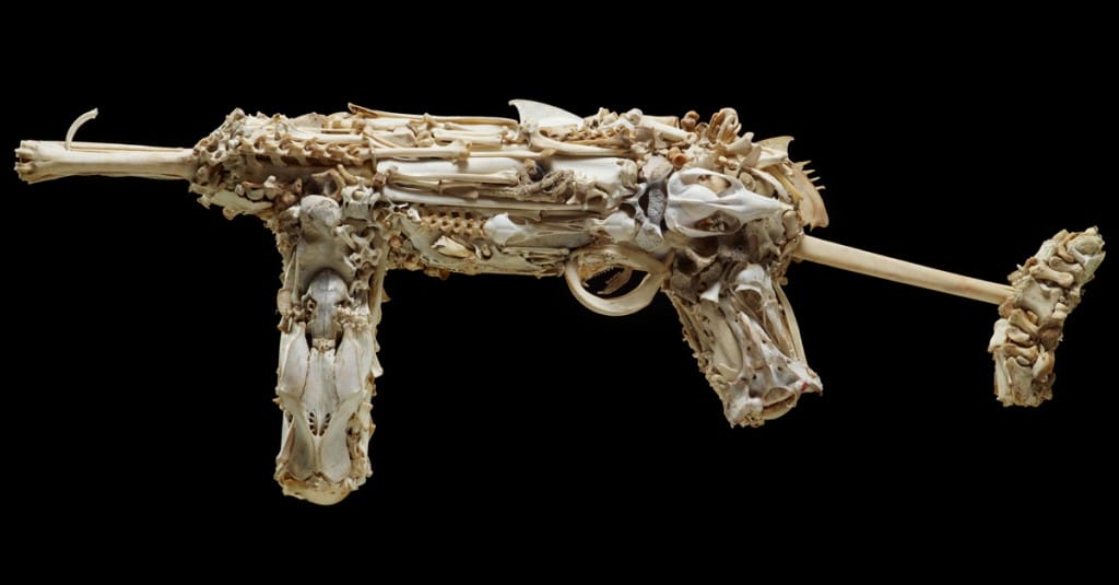 When Necromancers duel: bone pistol set