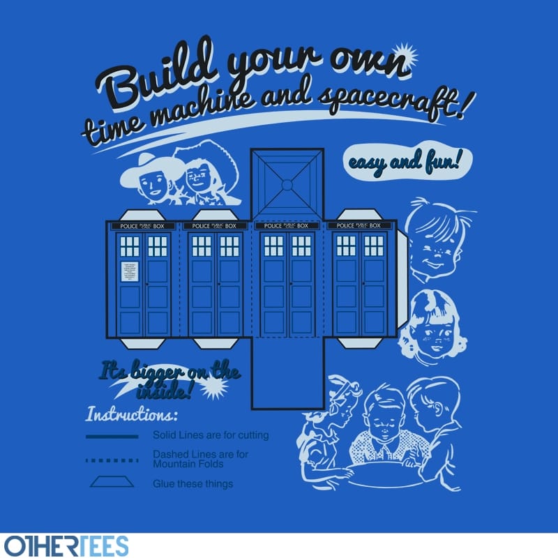 Build Your Own Time Machine and Spacecraft - in tee form