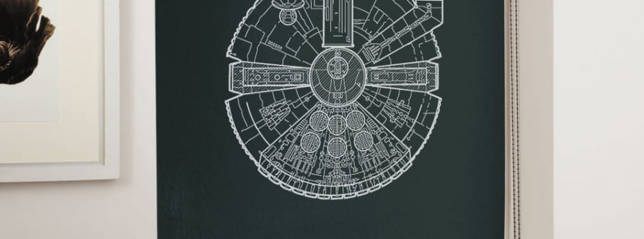 Bedroom spaceships thanks to blueprints on blinds