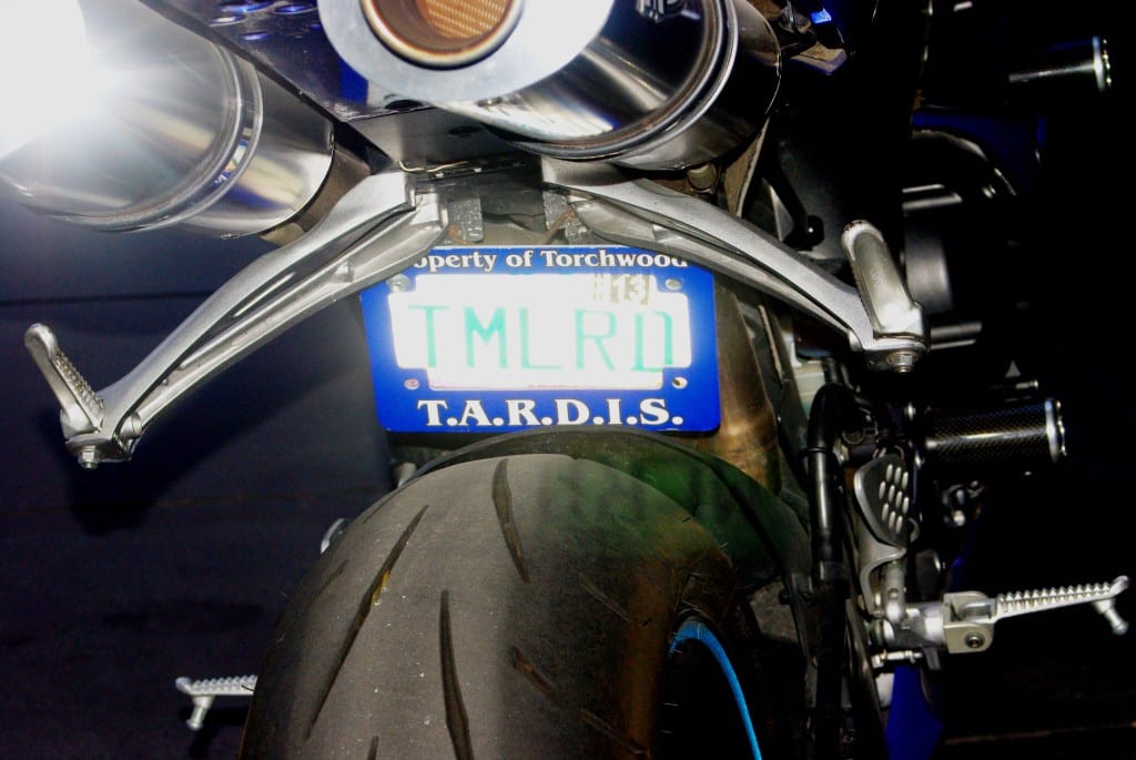 The TARDIS as a motorcycle