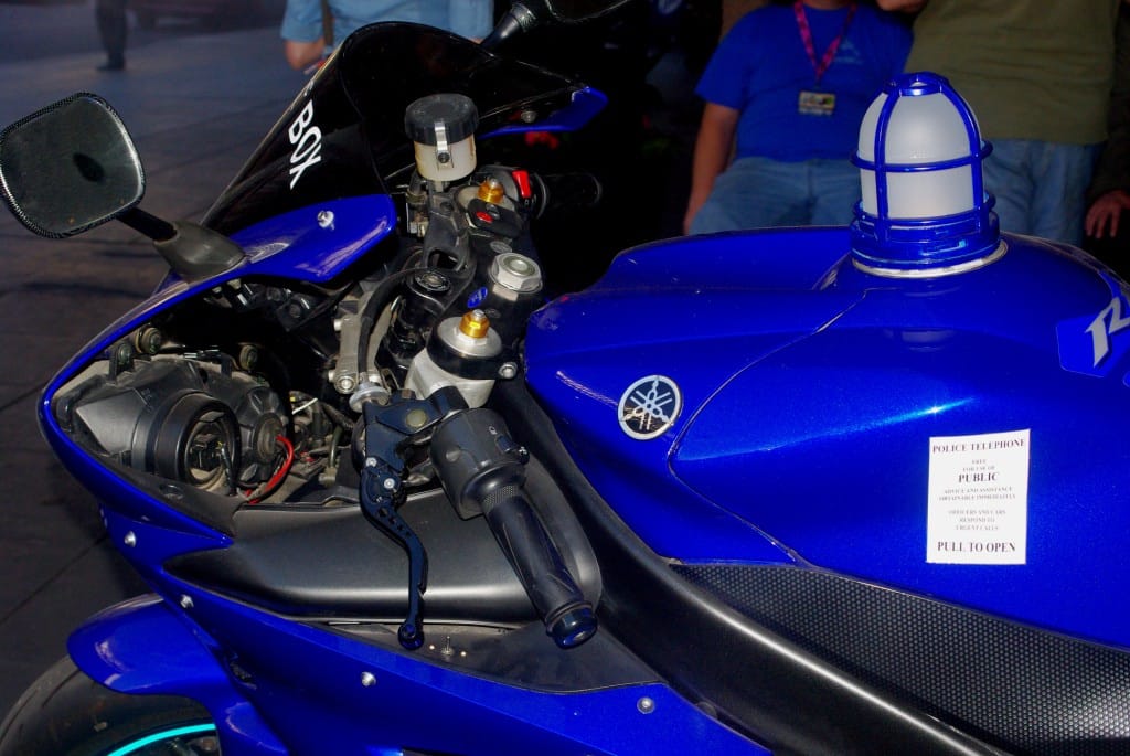 The TARDIS as a motorcycle