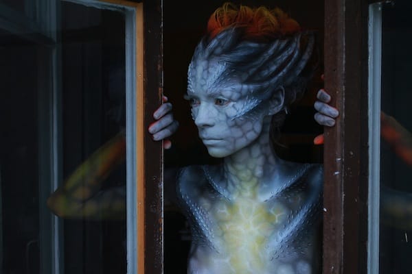 Alien cosplay created with just body paint