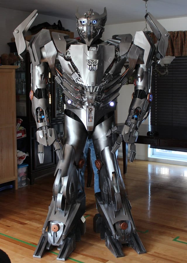 Robotically cool Transformer costume