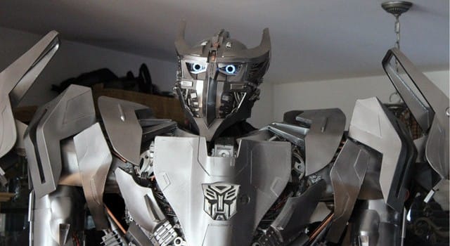Robotically cool Transformer costume
