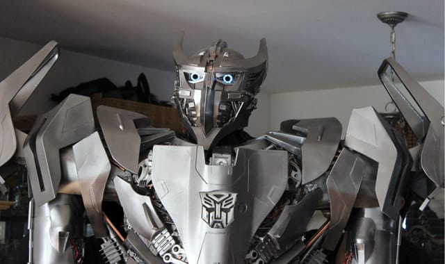 Robotically cool Transformer costume