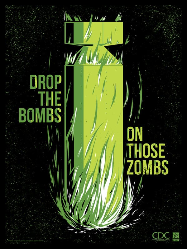 Zombie outbreak propaganda posters