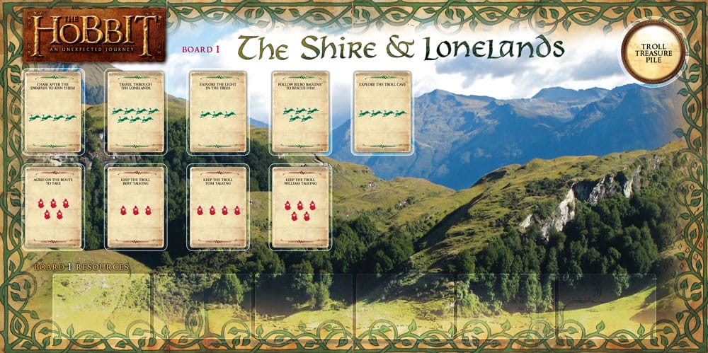 A look inside The Hobbit: An Unexpected Journey board game