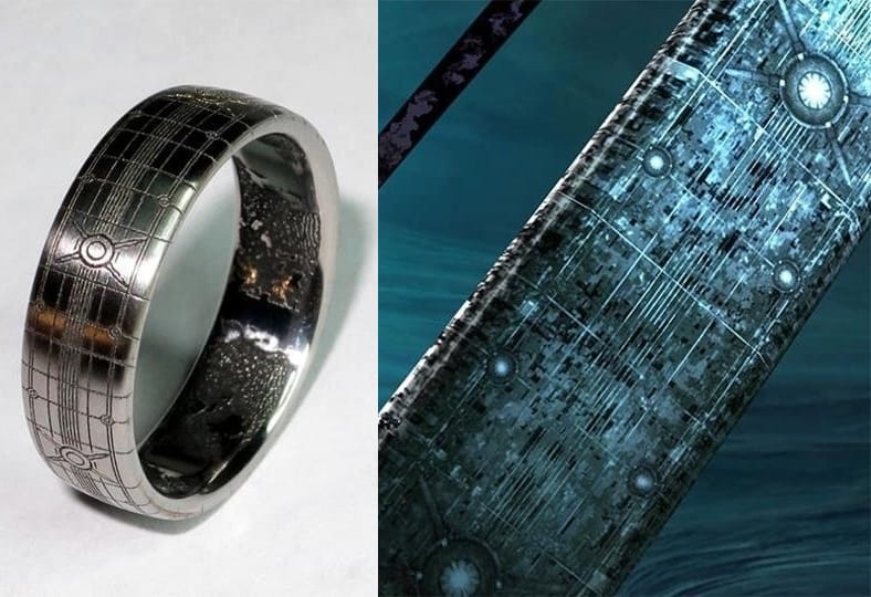 Made with alien love: custom Halo wedding ring