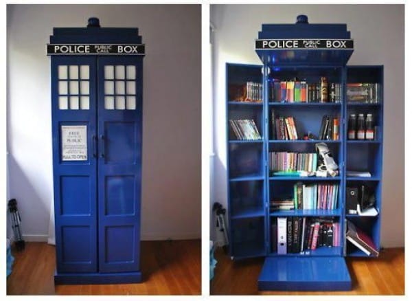 TARDIS bookcase