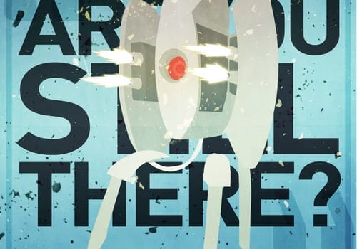 Portal 2 posters in the Portal style