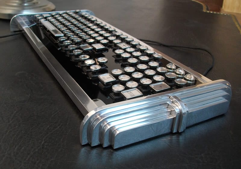 An art deco style keyboard