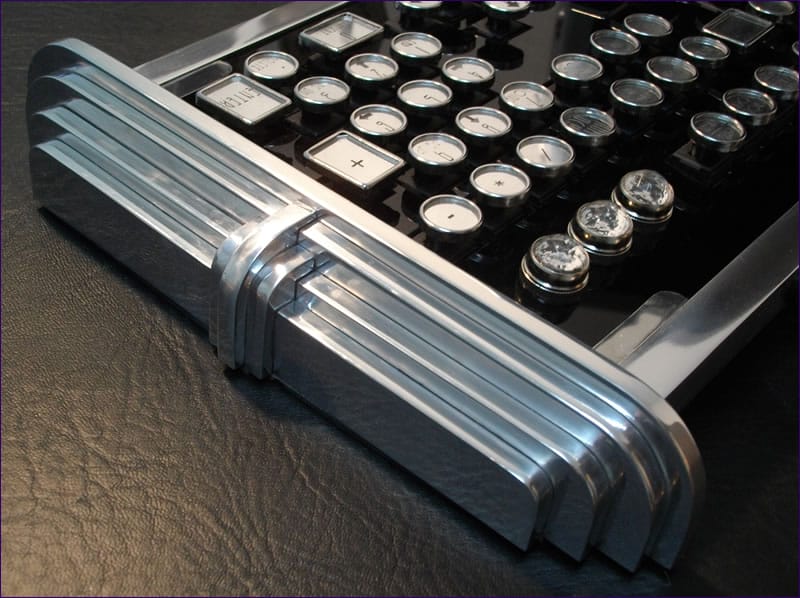 An art deco style keyboard