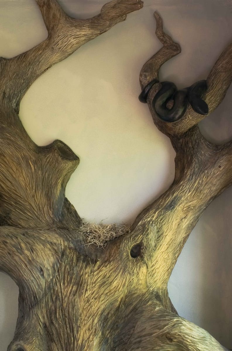 Carved tree decoration for your RPG den