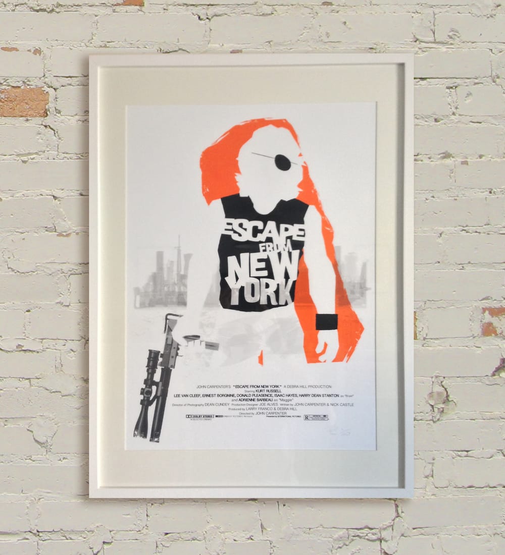 Limited edition Escape from New York poster